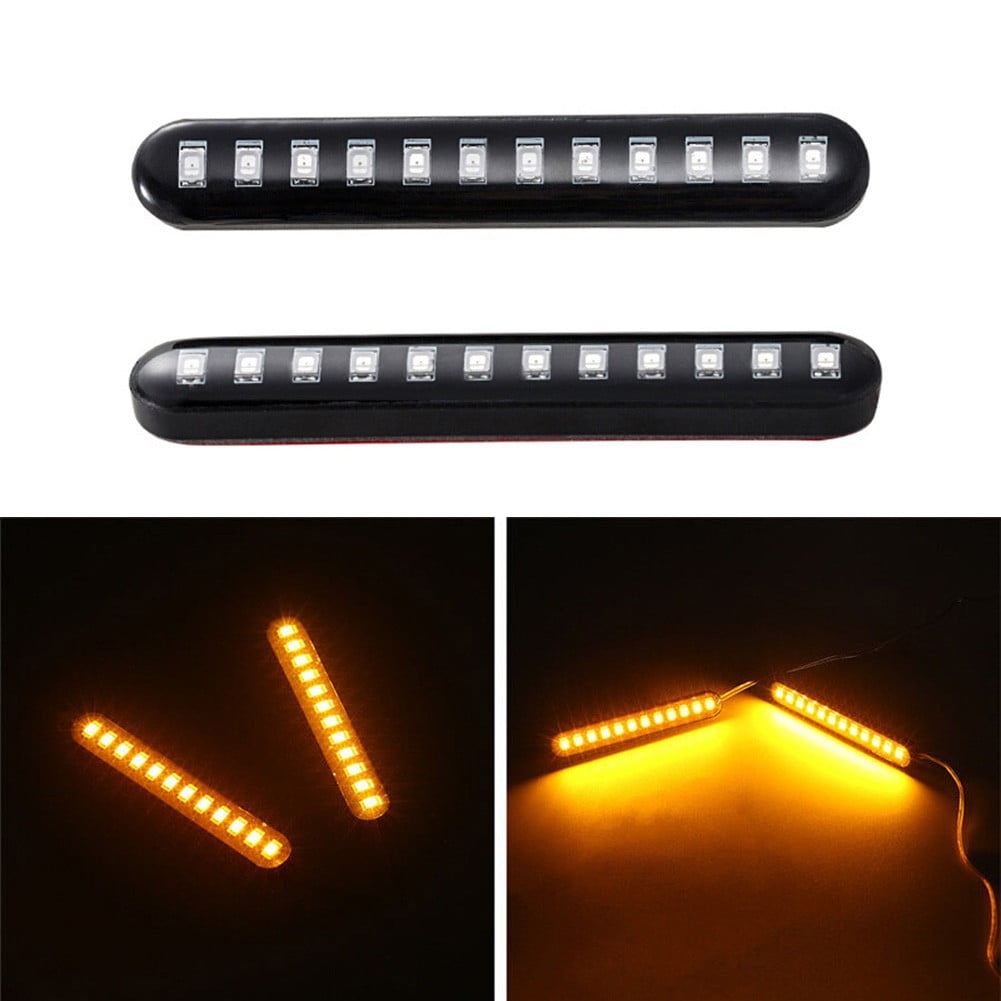 Ana 2x Sequential Flowing Motorcycle LED Strips Led Turn Signal Light ...