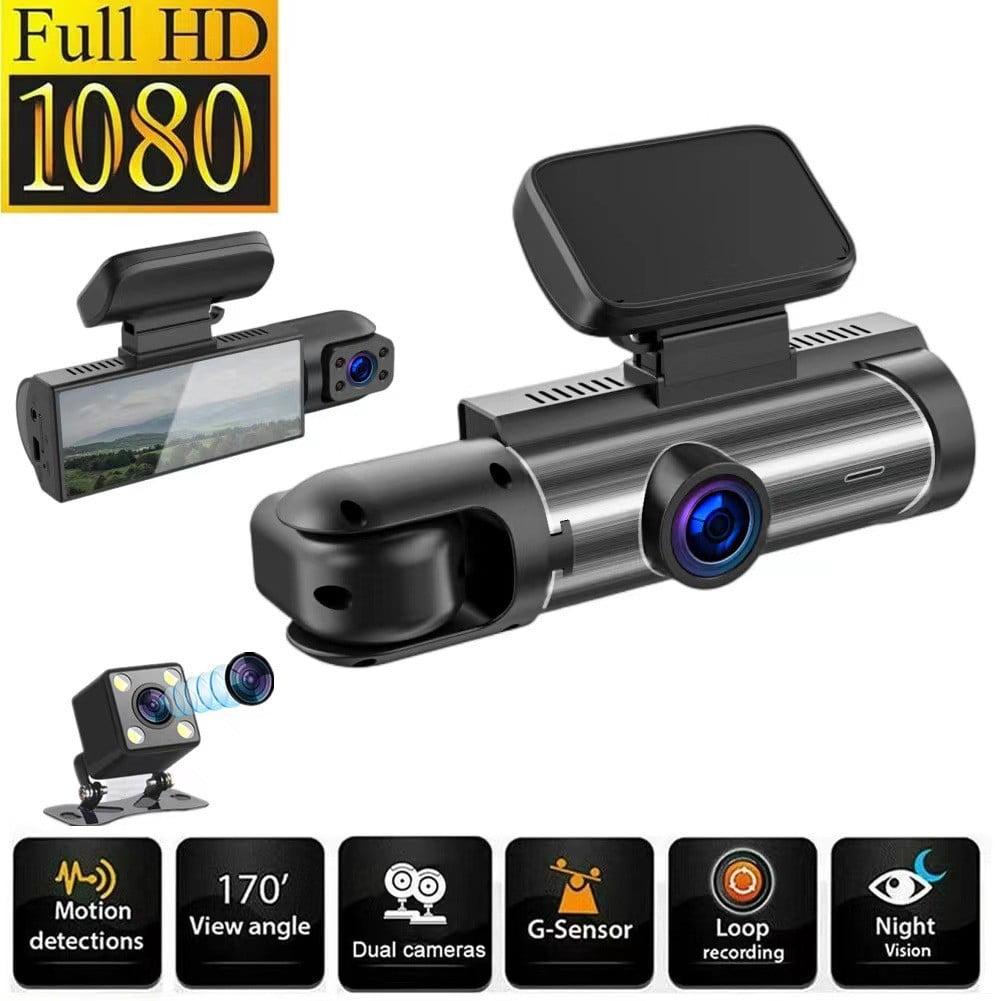 Ana 3.16in Car Dash Cam Night Vision DVR Dual Lens Camera Driving ...