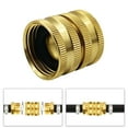 Ana 3/4" Female to Female Garden Hose Connector Solid Brass Double ...