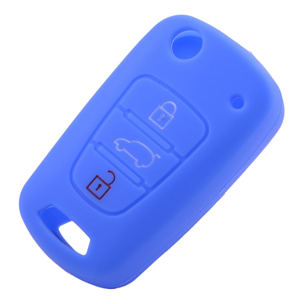 Ana 3 Buttons Silicone Car Key Cover Case For Kia RIO K2 For Hyundai ...