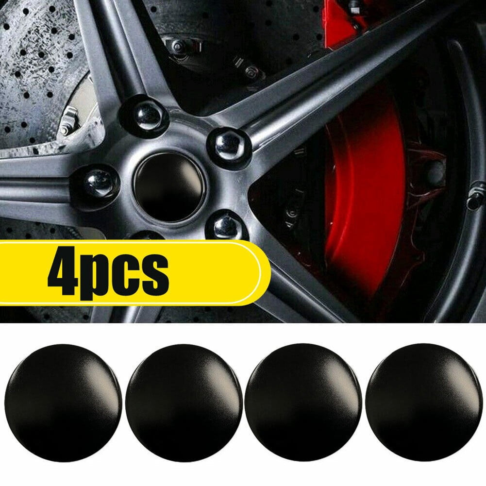 Ana 4 Pack Black Wheel Center Cap Decal Emblem Stickers 2.55\" / 65mm ...