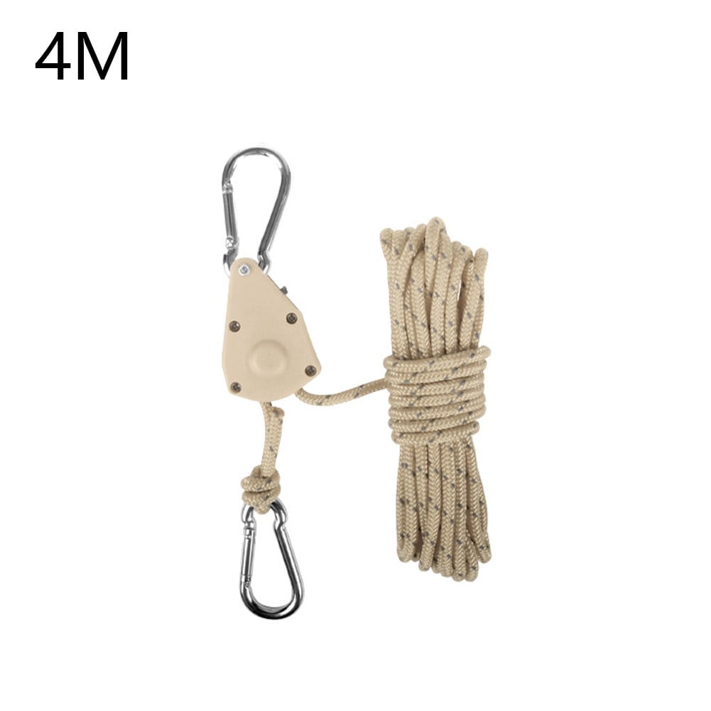 Ana 4M Adjustable Lanyard Hanging For Tent Rope Hanger Pulley Lifting ...
