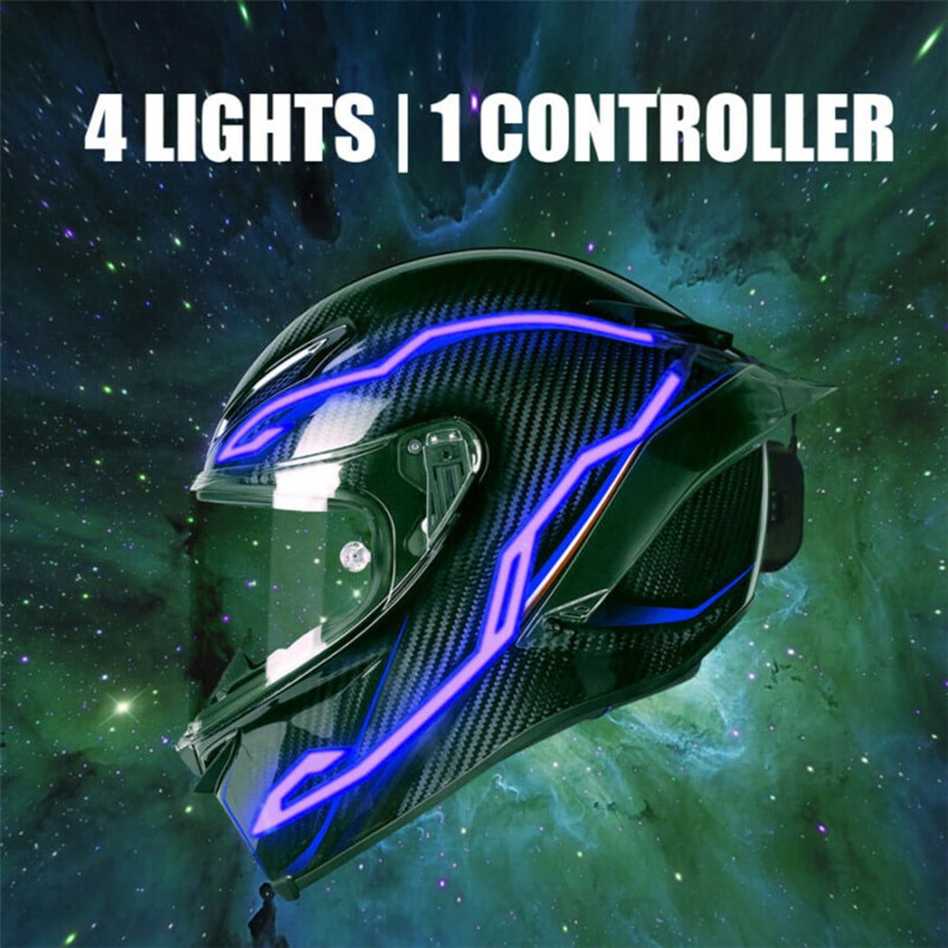 Ana 4PCS Night light Motorcycle LED Riding Signal Helmet Cold Light 4 ...