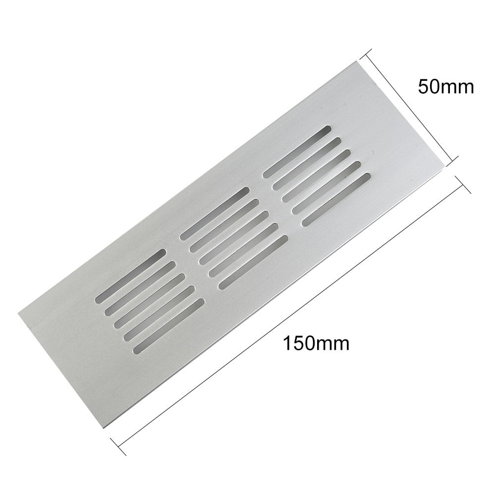 Ana 50mm Ventilation Grille Aluminium Rectangular Cabinet Wardrobe Air ...