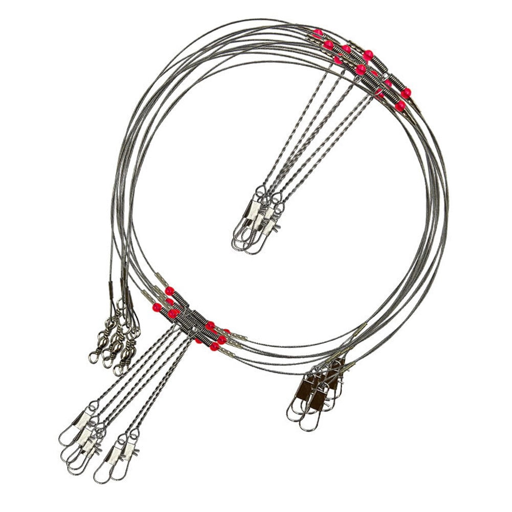 Ana 5PCS Sea Fishing Stainless Steel 2-5Arms Fishing Line Rig With Lure ...