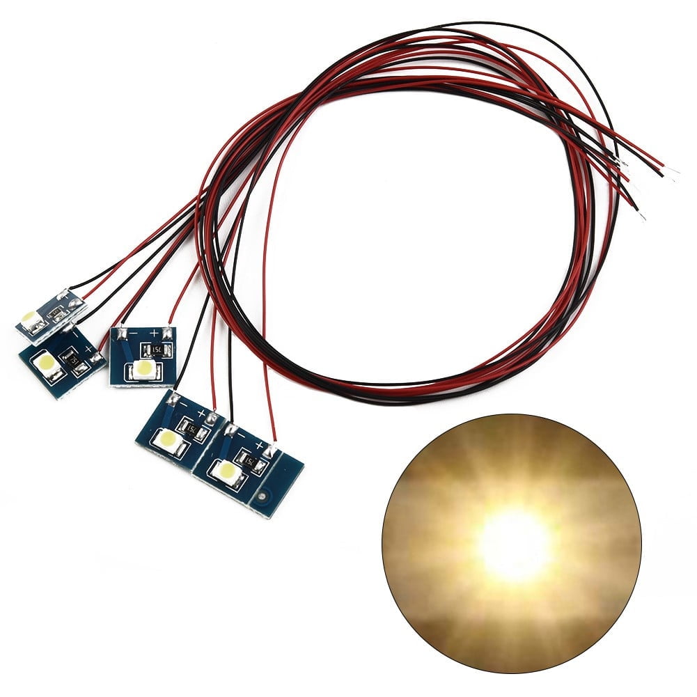 Ana 5pcs 12V LED Lights for HO OO Scale Model Railway Building Interior ...