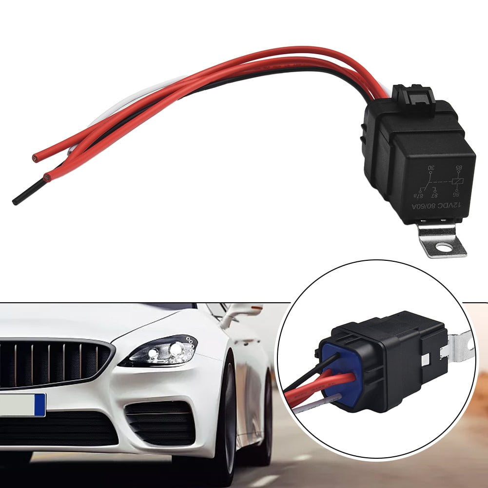 Ana 60/80 Amp 12 Volt Waterproof Automotive Relay With Pigtail 5-Pin ...
