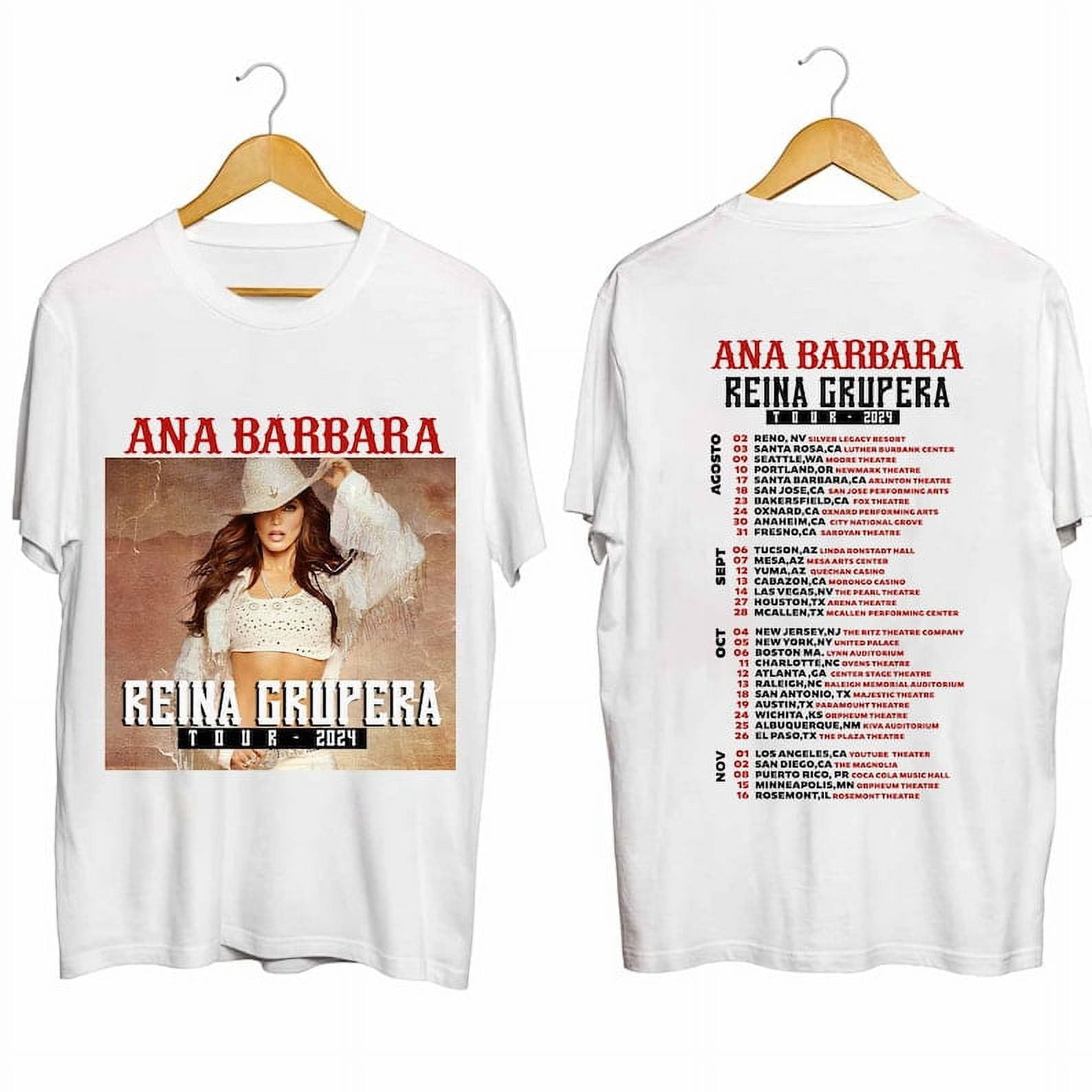 Ana Bárbara Reina Grupera Tour 2024 Shirt Ana Bárbara Fan Shirt Ana Bárbara 2024 Concert