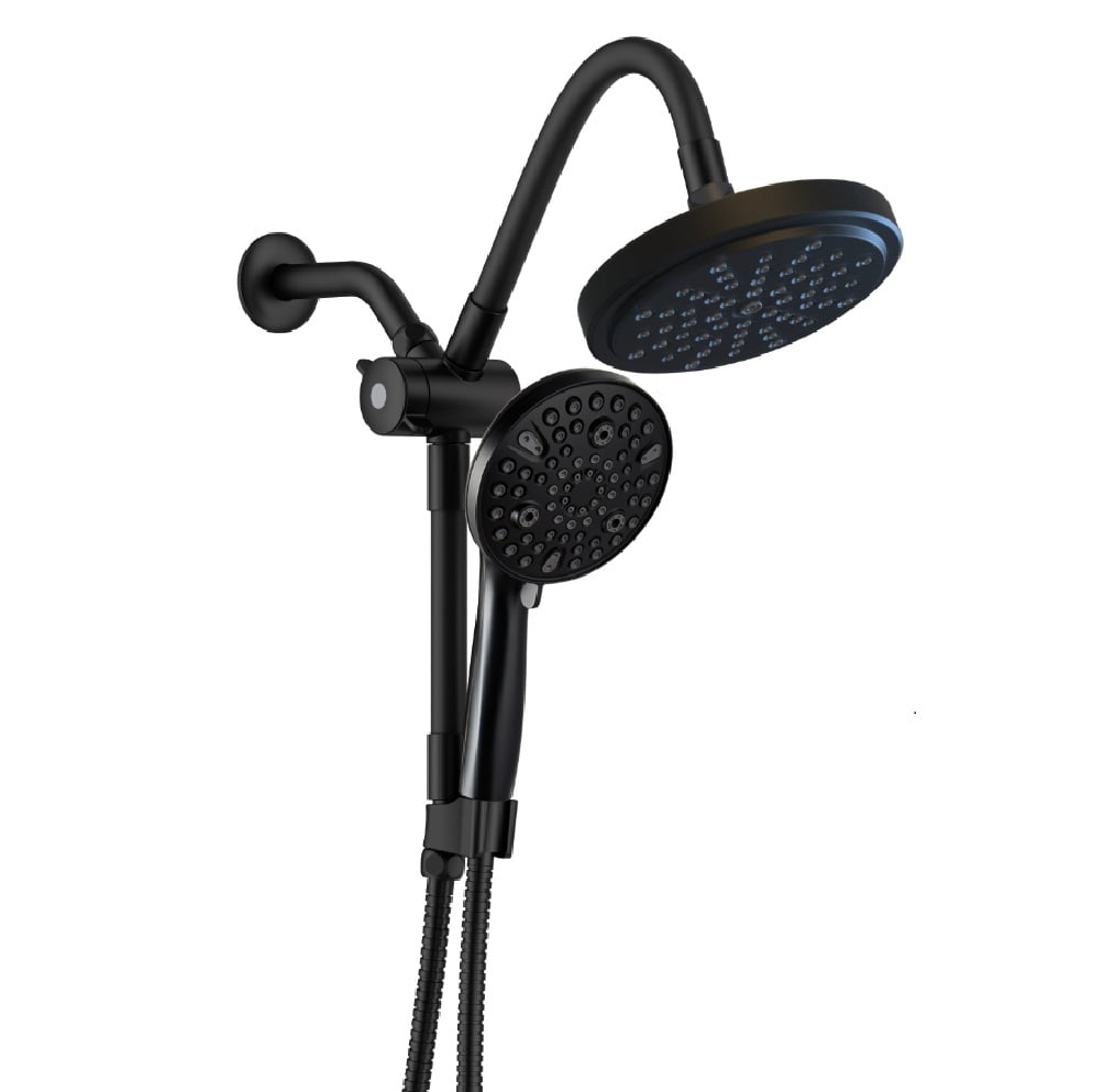Ana Bath Dual Shower Heads with TWO FLEXIBLE/BENDABLE SHOWER ARM ...