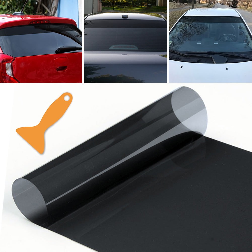 Ana Car Front Windscreen Black Transparent Solar Film Anti-UV Sun Shade ...