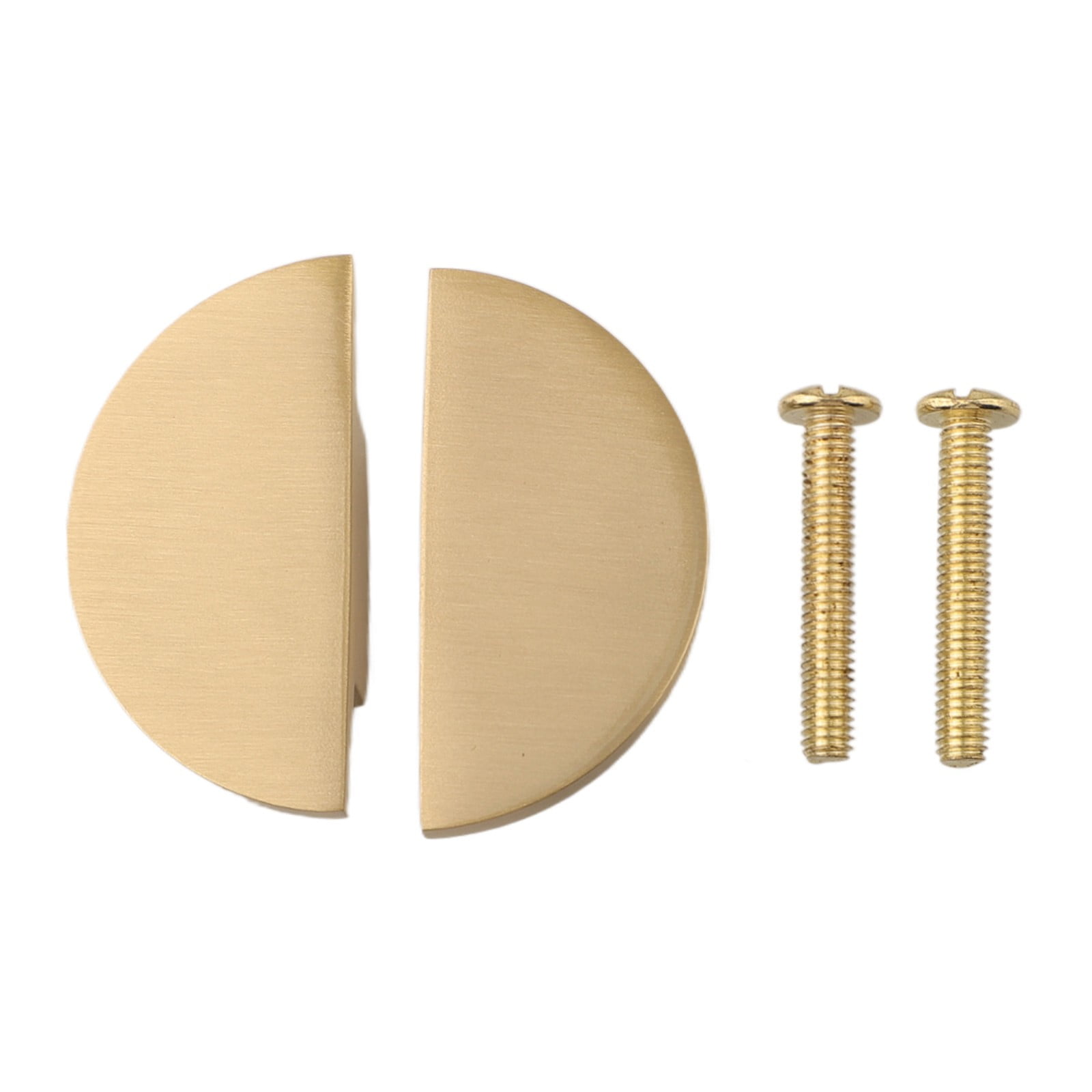 Ana Compact and Golden Drawer Knobs Set of 2 Brass Half Moon Cabinet ...