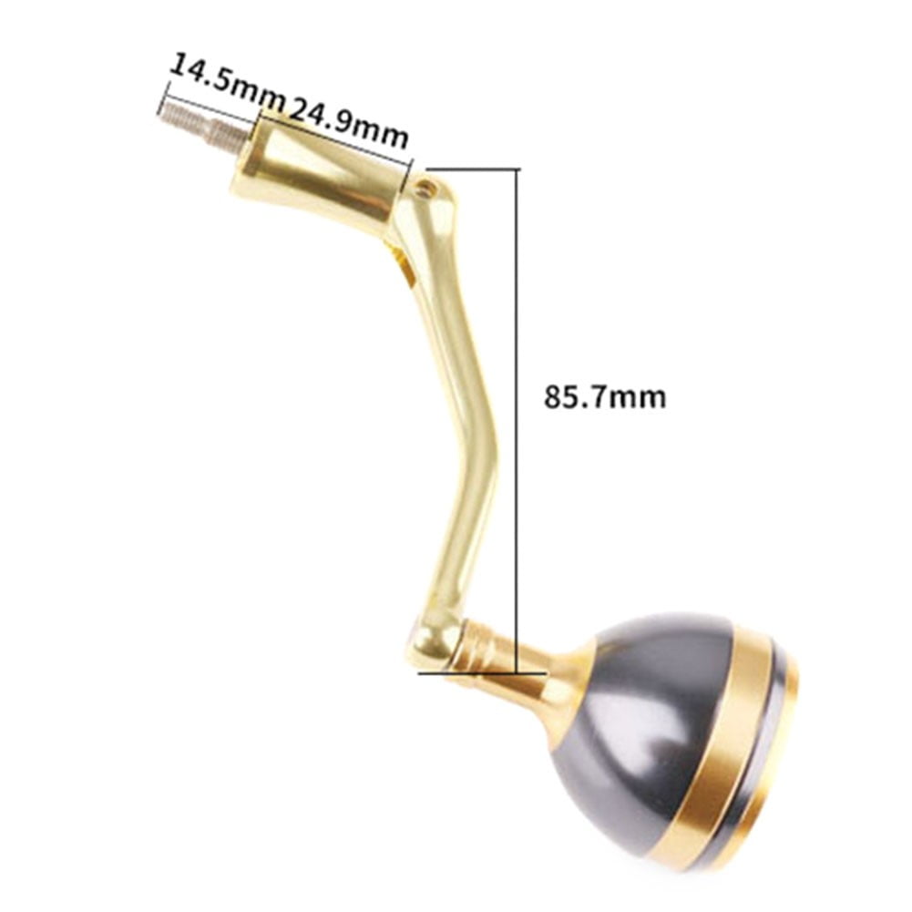 Ana DIY Screw-In Metal Fishing Reel Handle Aluminum Alloy Foldable ...