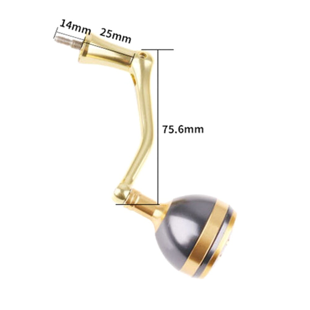 Ana DIY Screw-In Metal Fishing Reel Handle Aluminum Alloy Foldable ...