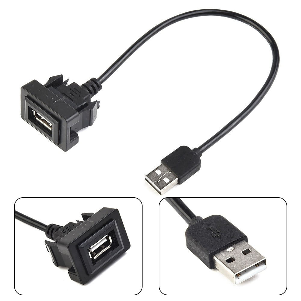 Ana Dashboard Flush Mount USB Car Male to Female Extension Cable ...