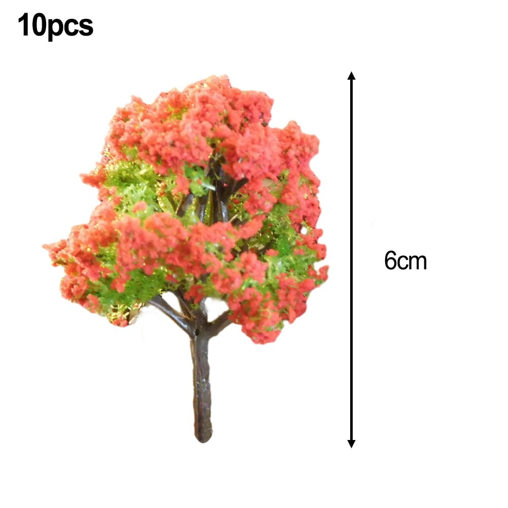 Ana Detailed and Realistic Red Flowering Trees for Model Building Pack ...