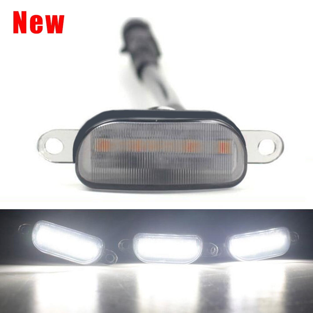 Ana Front Grille Grill LED Light Smoke Raptor Style Lamp Amber For Ford ...