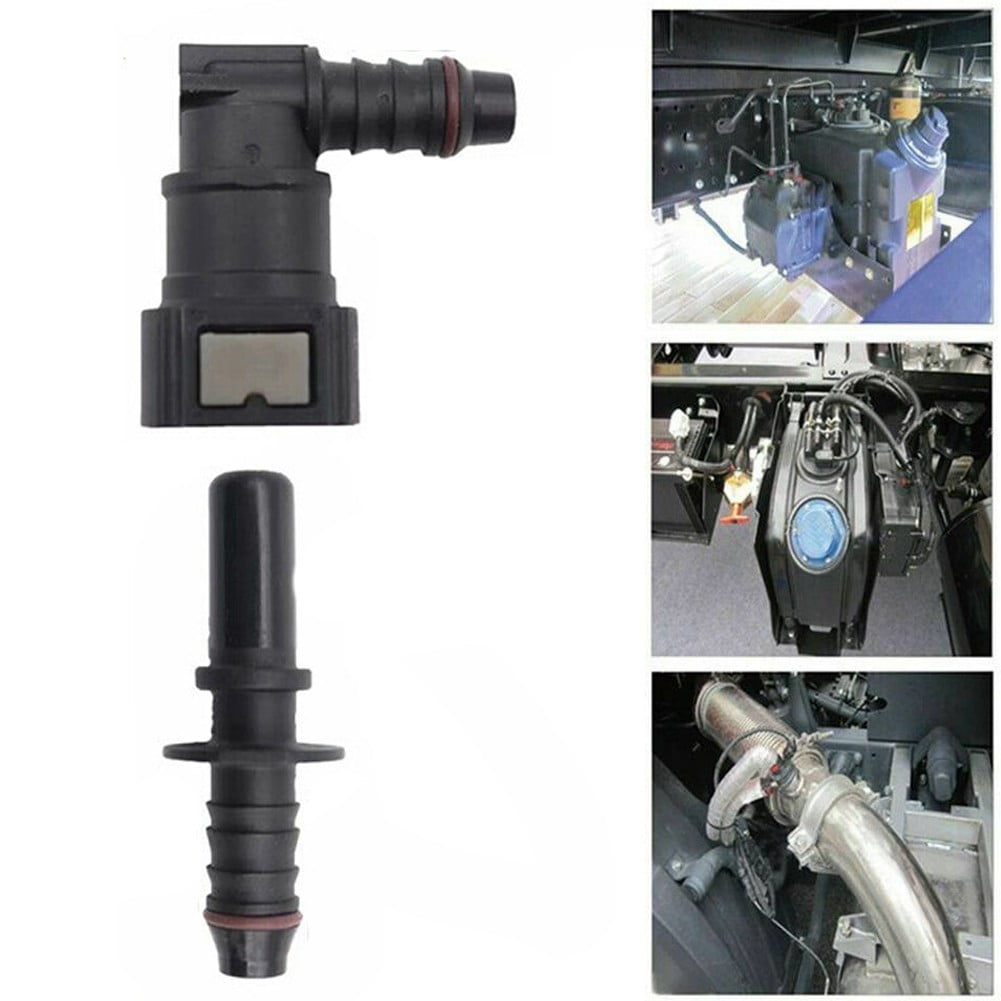 Ana Fuel Line Hose Coupler Quick Release Connect Connector 90 Deg Elbow ...