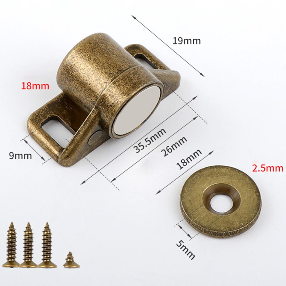 Ana Magnet Cabinet Door Catch Furniture Door Stopper Strong Zinc Alloy ...