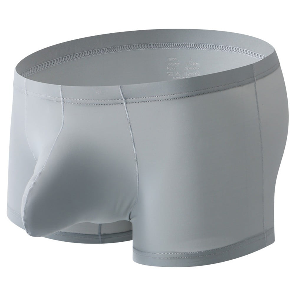 Ana Men Breathable Ice Silk Boxer Briefs Pouch Underwear Shorts Trunks ...