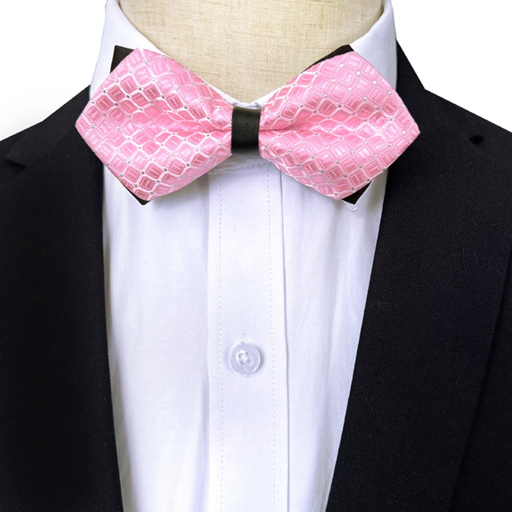 Ana Men Women Big Bow Tie Pre Tie Wedding Party Business Solid Color ...