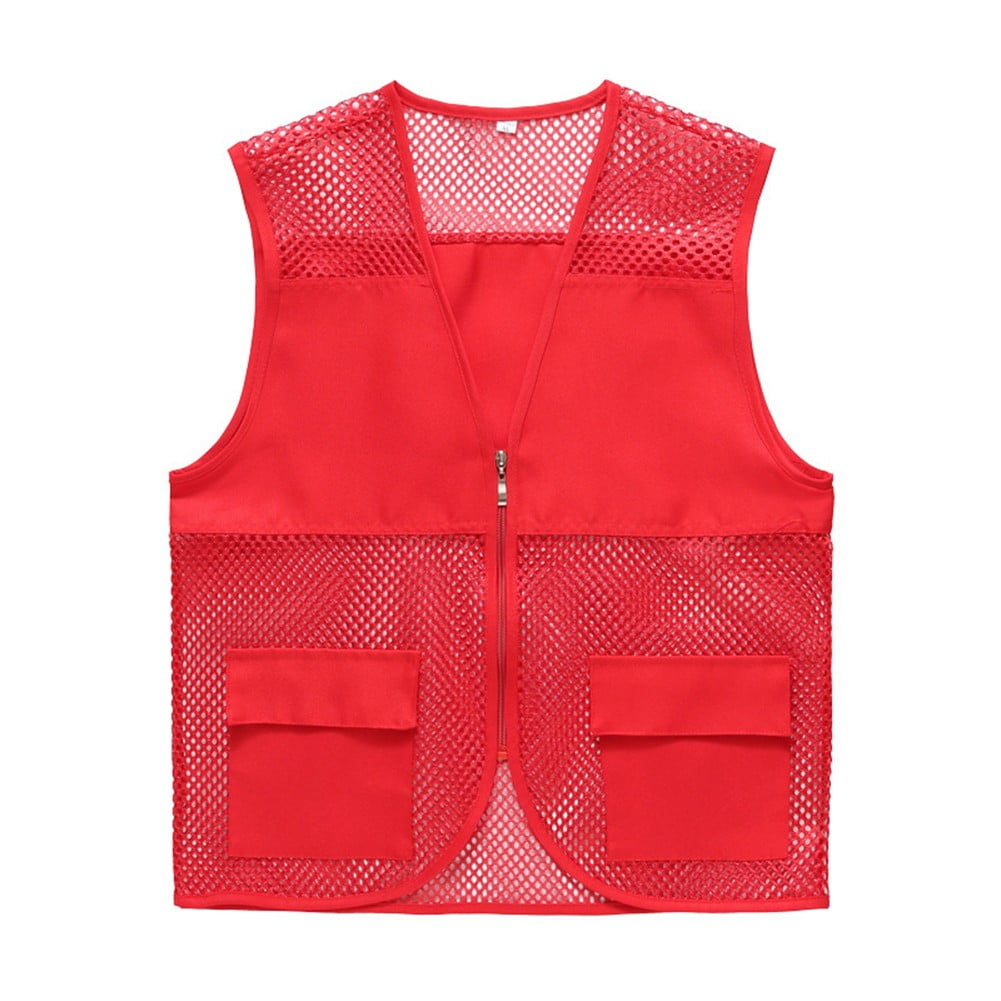 Ana Men and Women Breathable Mesh Vest Reflective Workwear Advertising ...