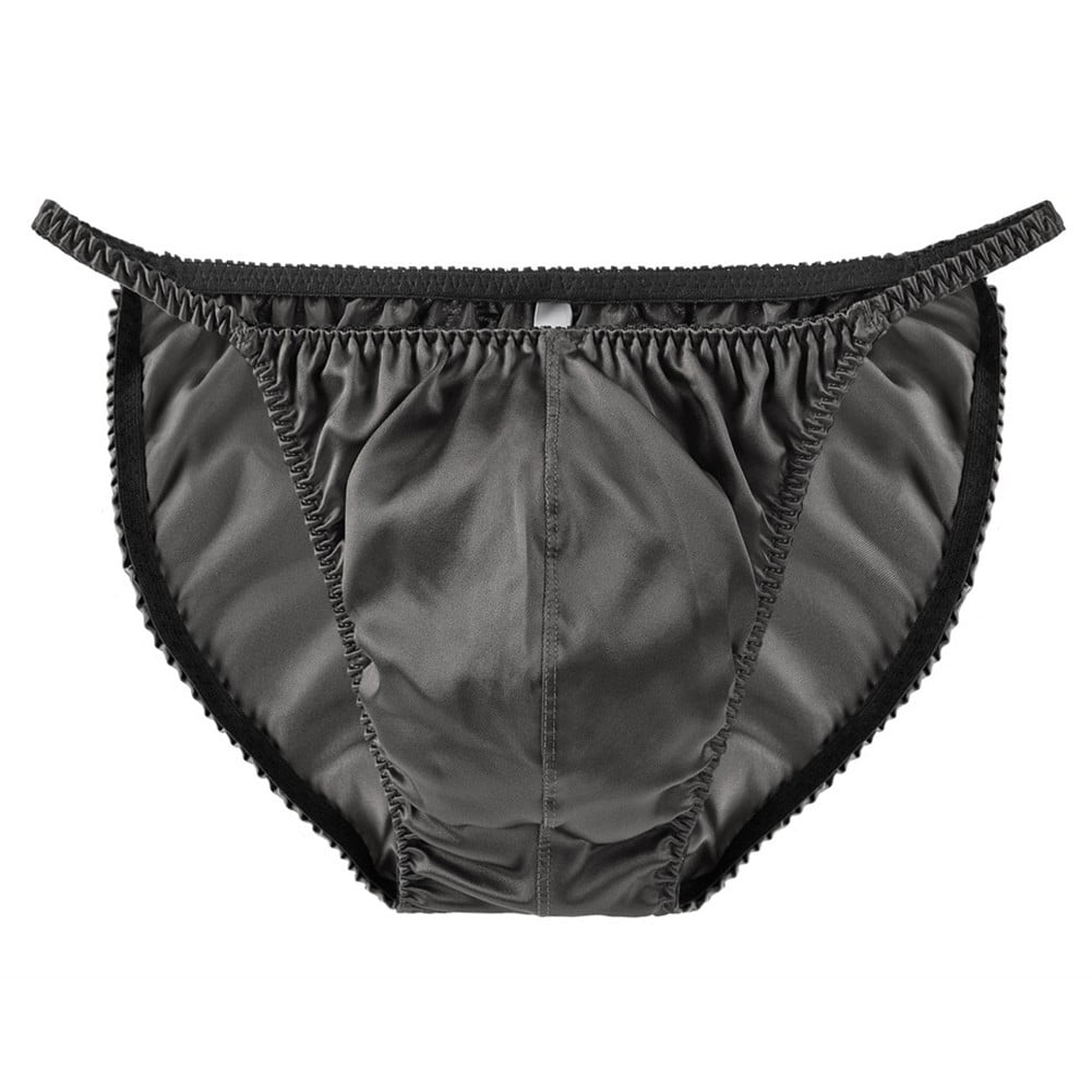 Ana Men\\\'s Pure Silk Solid Low-rise Briefs Undies Bikinis Underwear ...