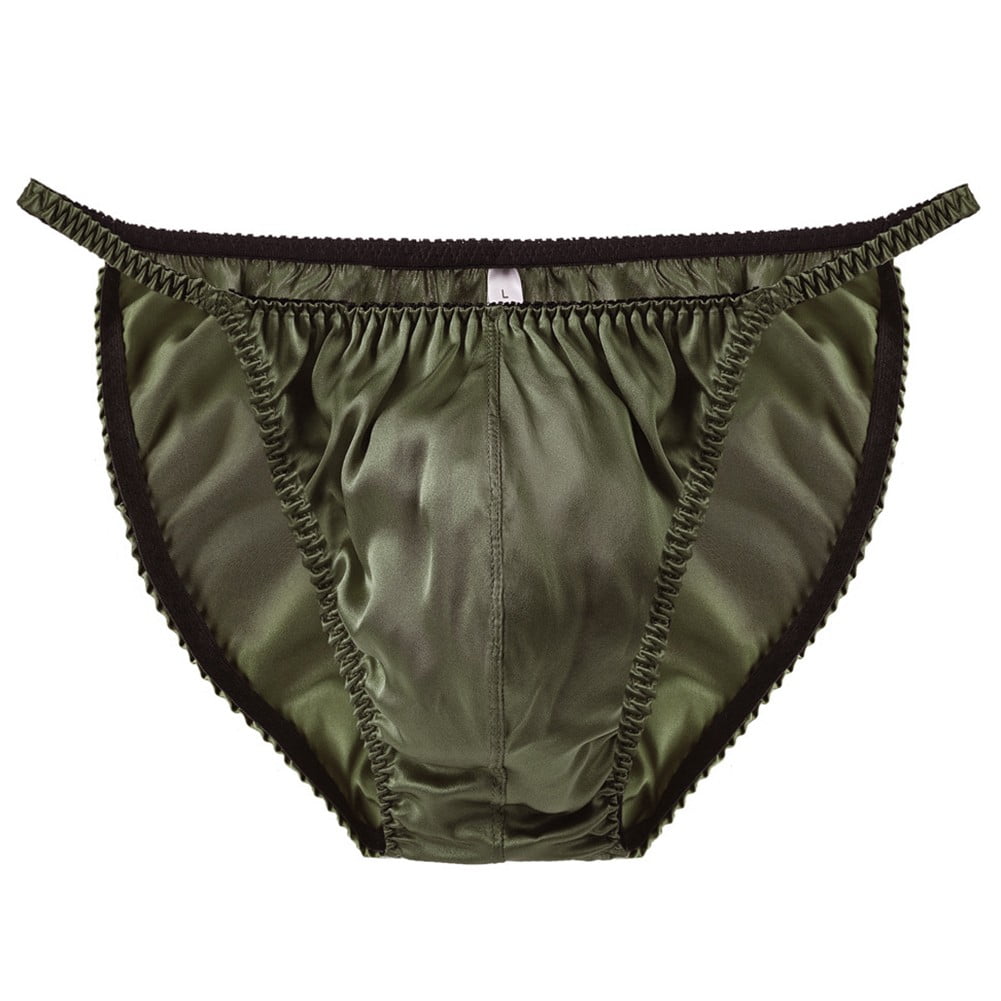 Ana Men\\\'s Pure Silk Solid Low-rise Briefs Undies Bikinis Underwear ...
