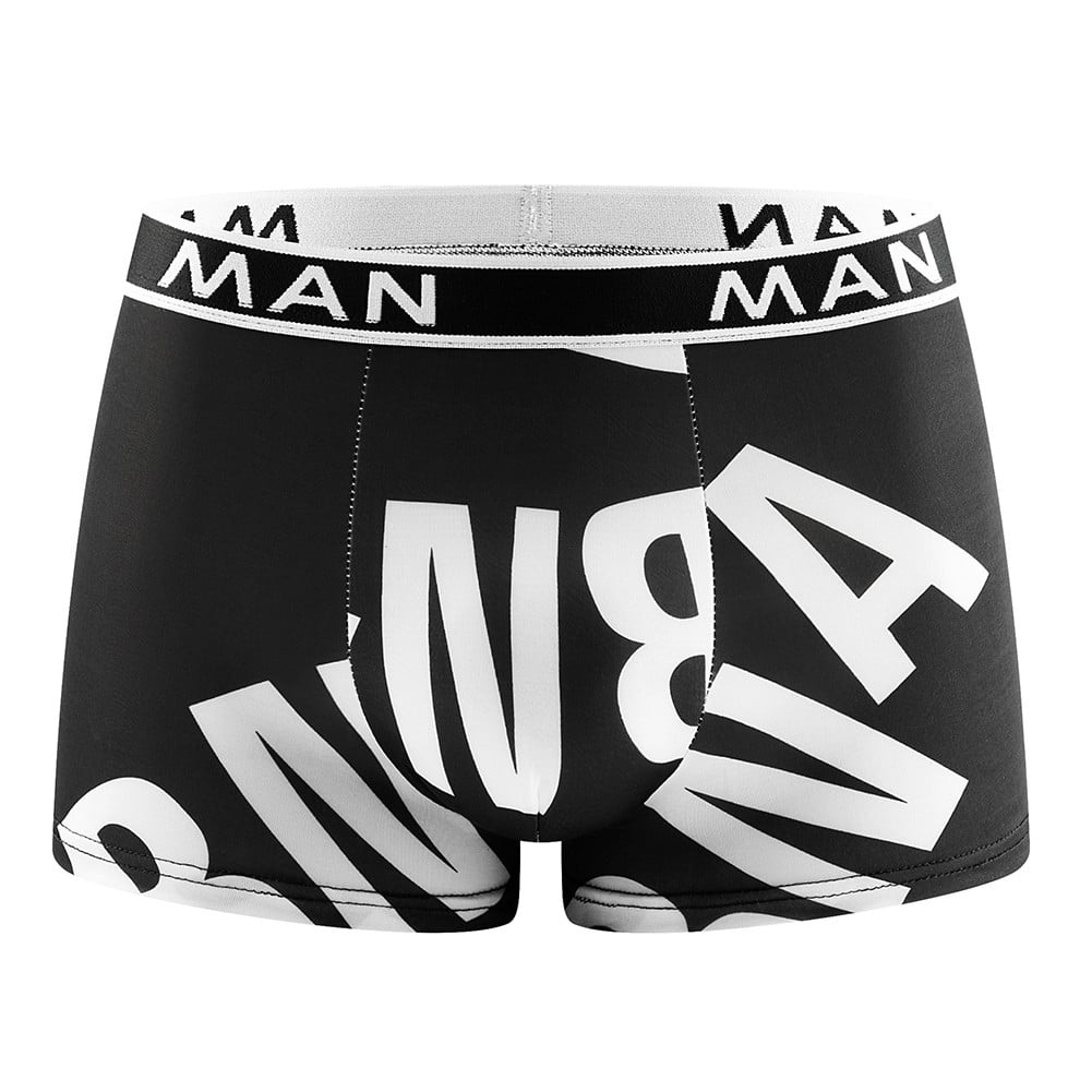 Ana Mens Breathable Underwear Boxer Briefs Shorts Bulge Pouch Letter ...