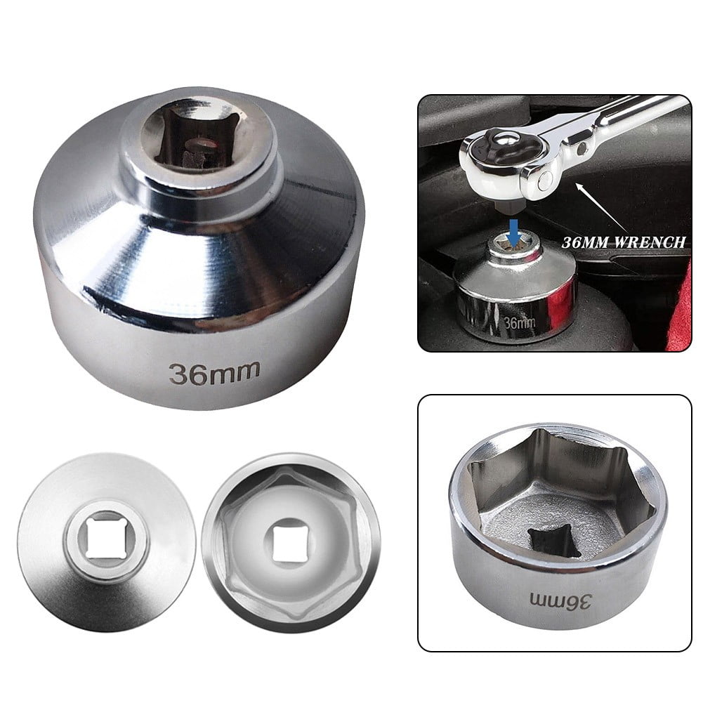 Ana Newest Silver Metal 36mm 6-Point Socket Wrench Tool Heavy Duty 3/8 ...