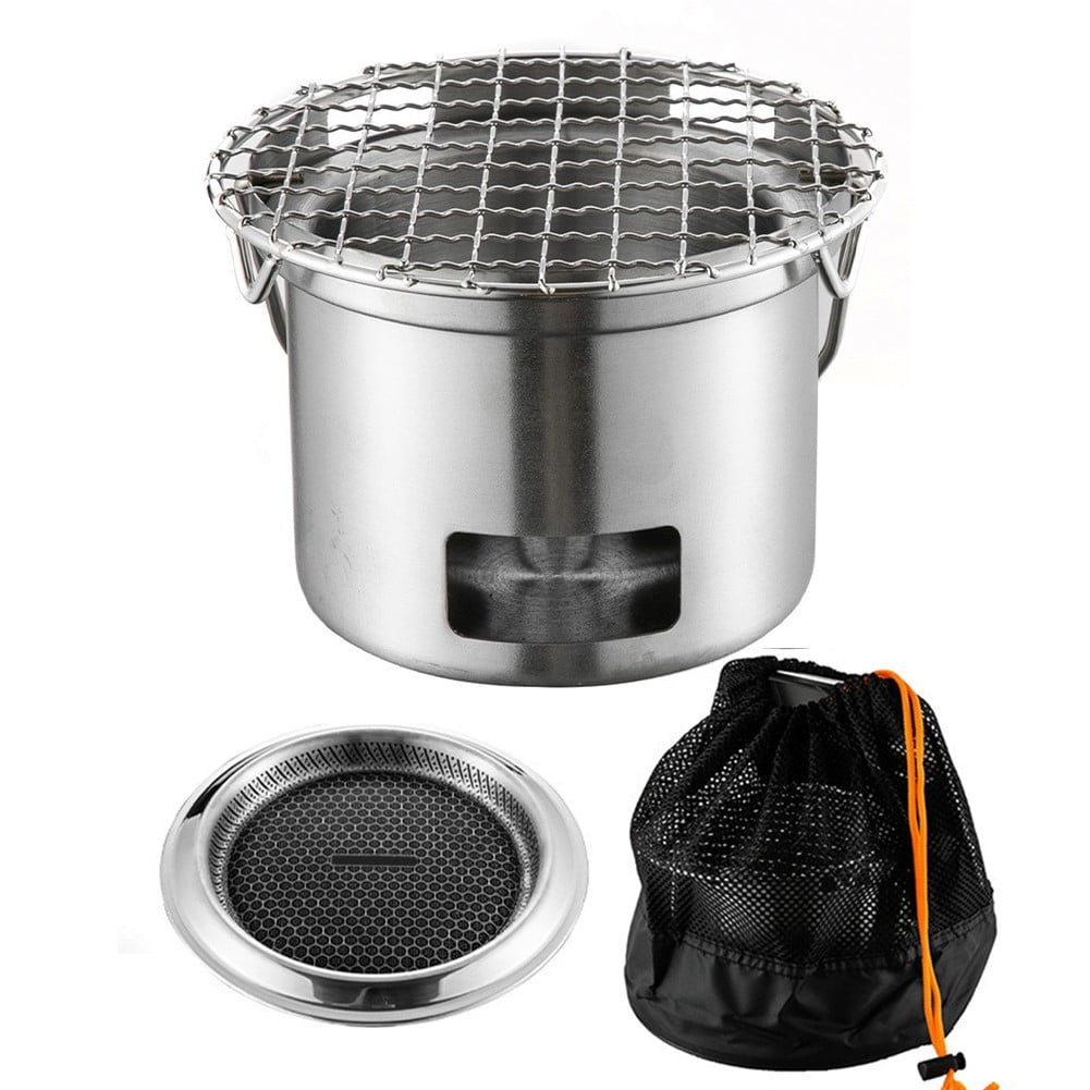 Ana Outdoor Stainless Steel BBQ Barbecue Charcoal Grill For Travel ...