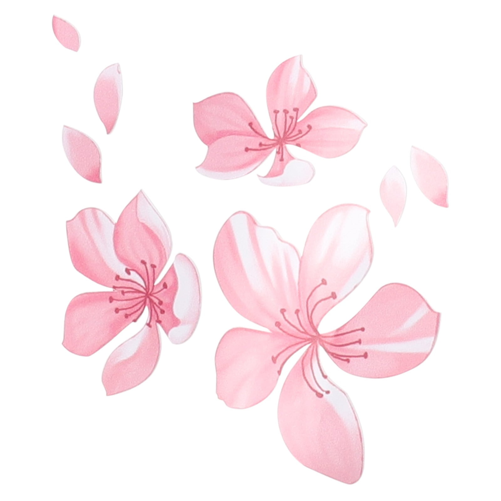 Ana Pink Cherry Blossom Vinyl Car Sticker Auto Flower Decal Windshield ...