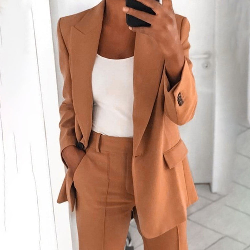 Ana Plus Size Women Blazer Suit Ladies Formal Work Jacket Office Slim ...