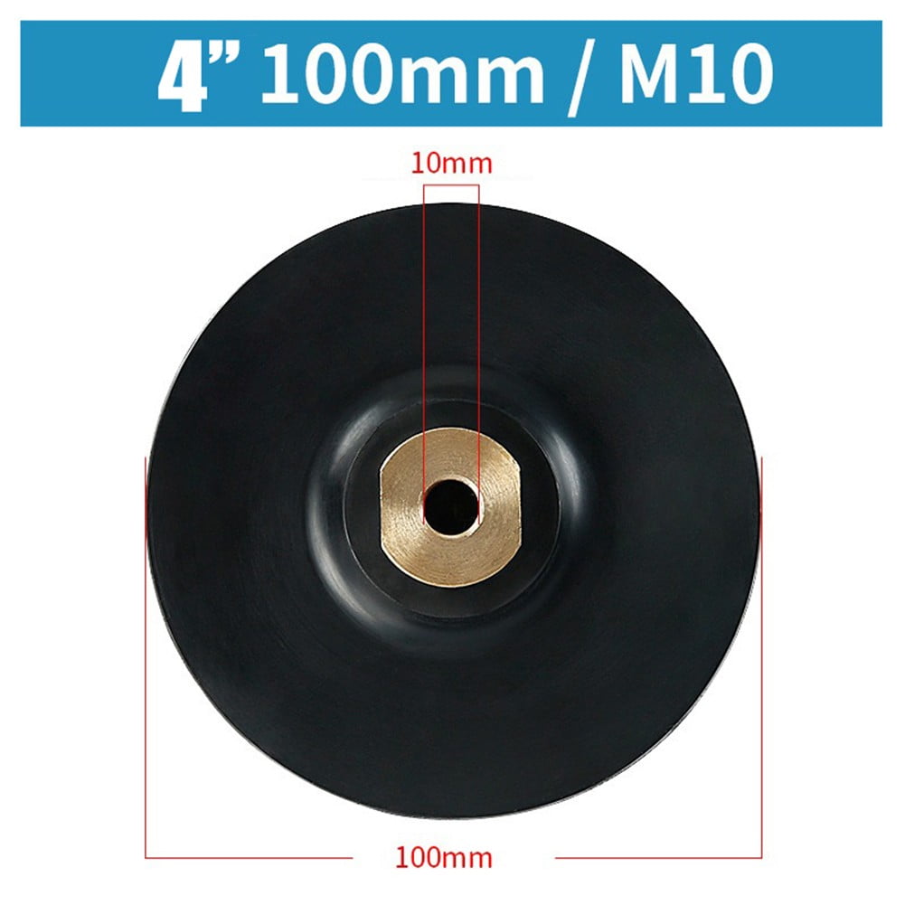 Ana Rubber Backing Pad Polishing Grinding Disc Holder for Angle Grinder ...