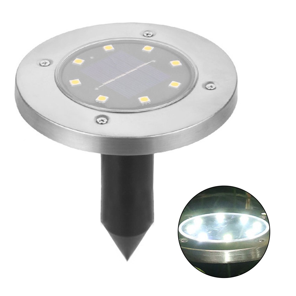 Ana Solar 8 led Underground Lamp For Outdoor Garden Lawn Snake Lighting ...