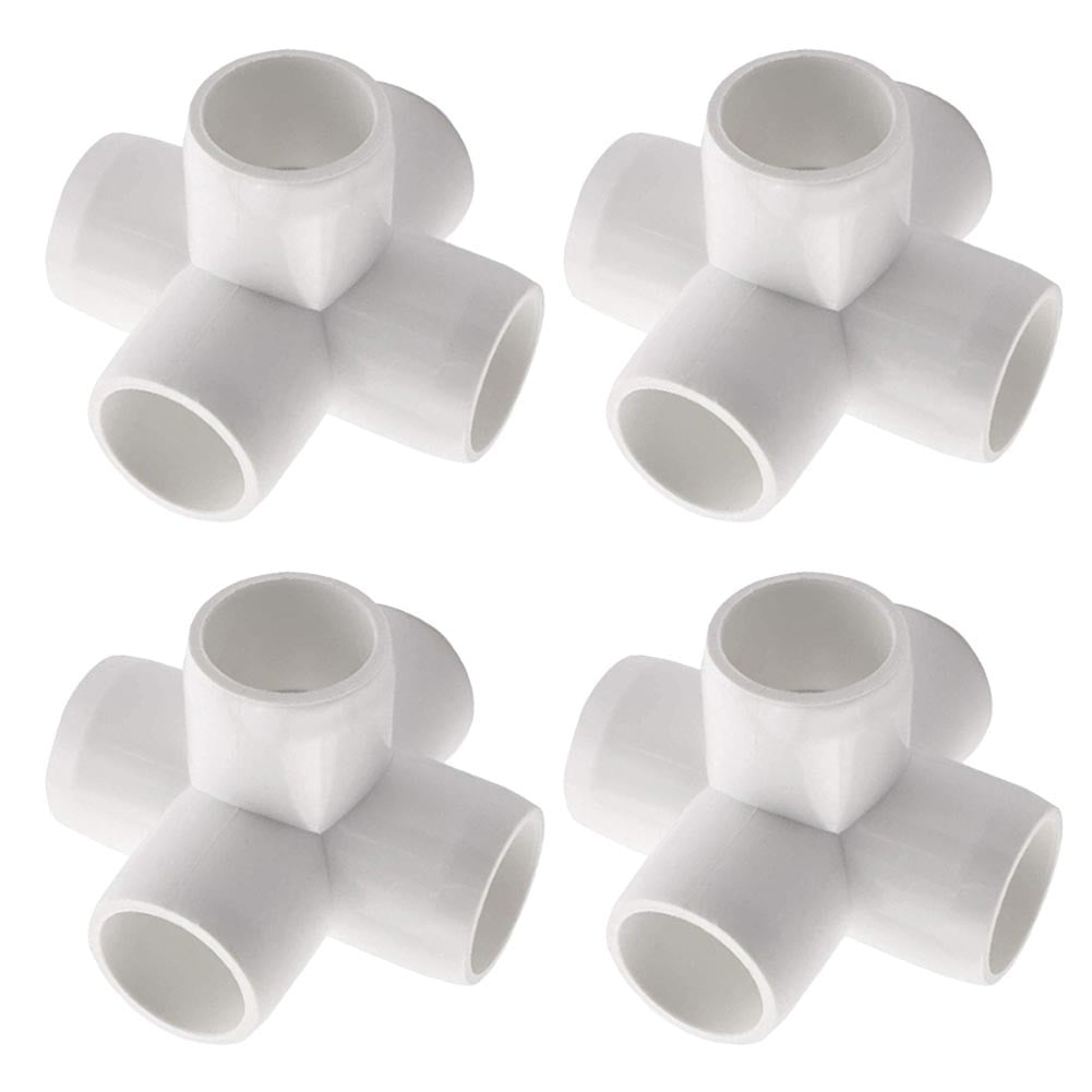 Ana Versatile 4-pack of PVC 5-way fittings for garden structures and ...