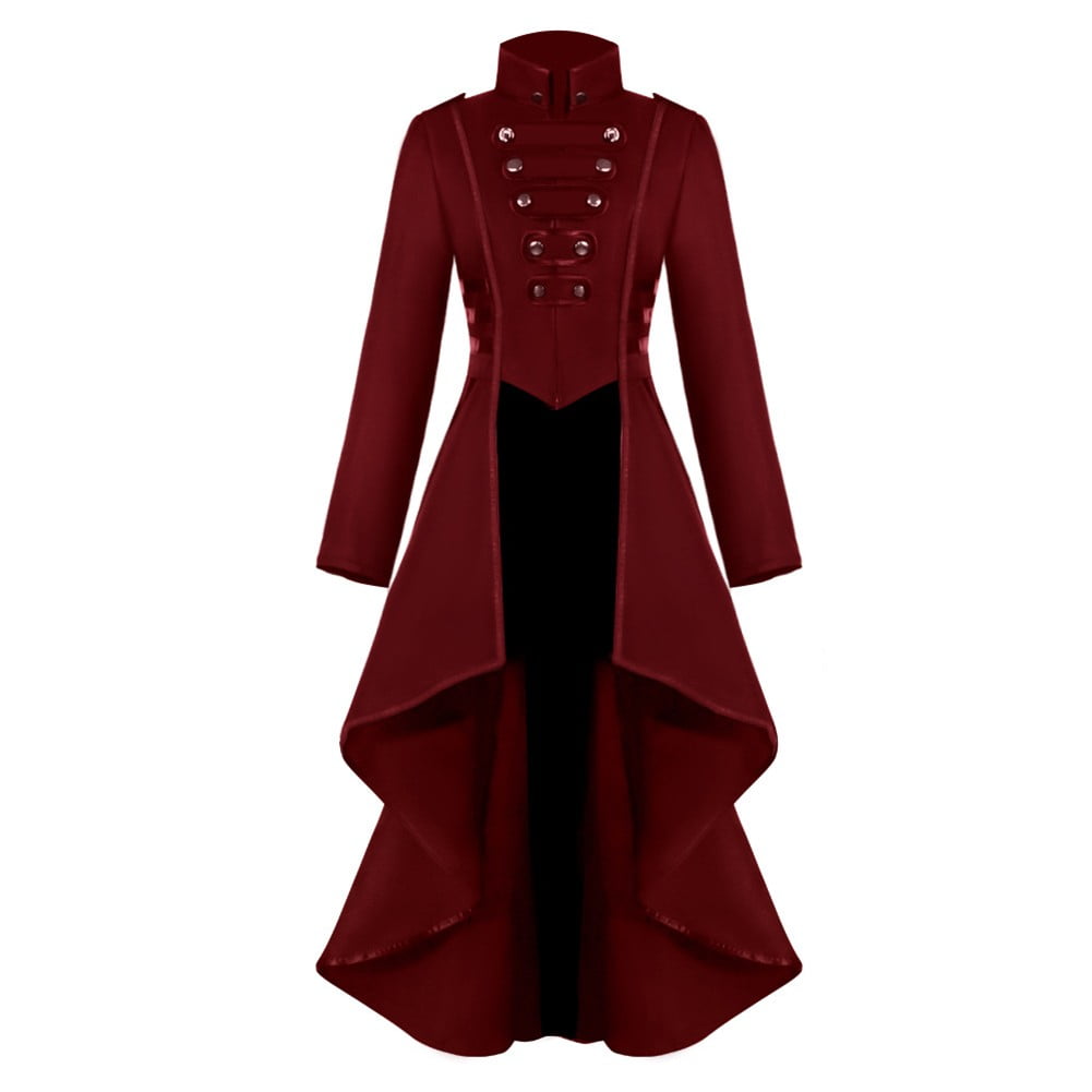 Ana Vintage Steampunk Women Coat Punk Jacket Gothic Long Sleeve ...