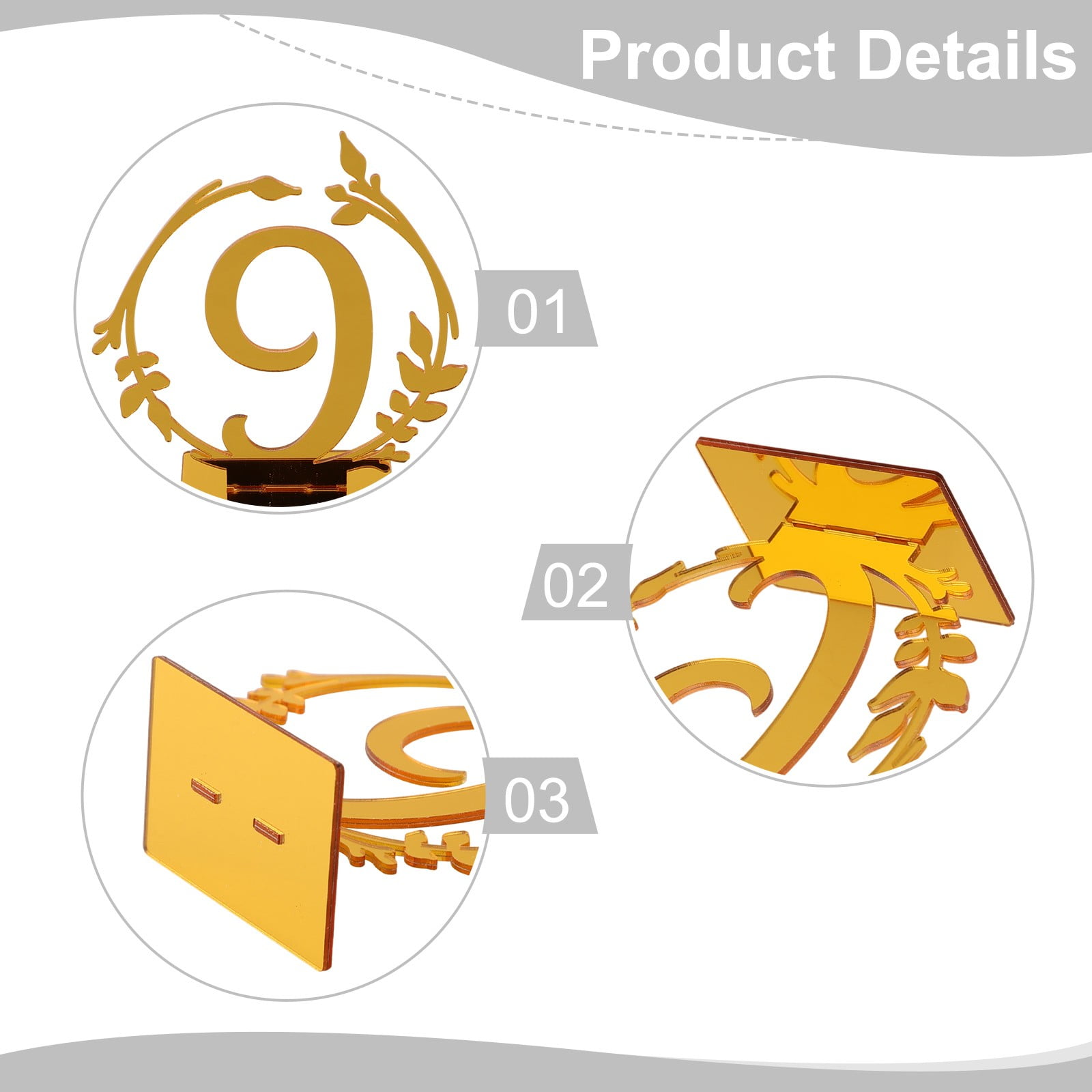 Ana Wedding Reception Wedding Table Numbers Elegant And Modern Design ...