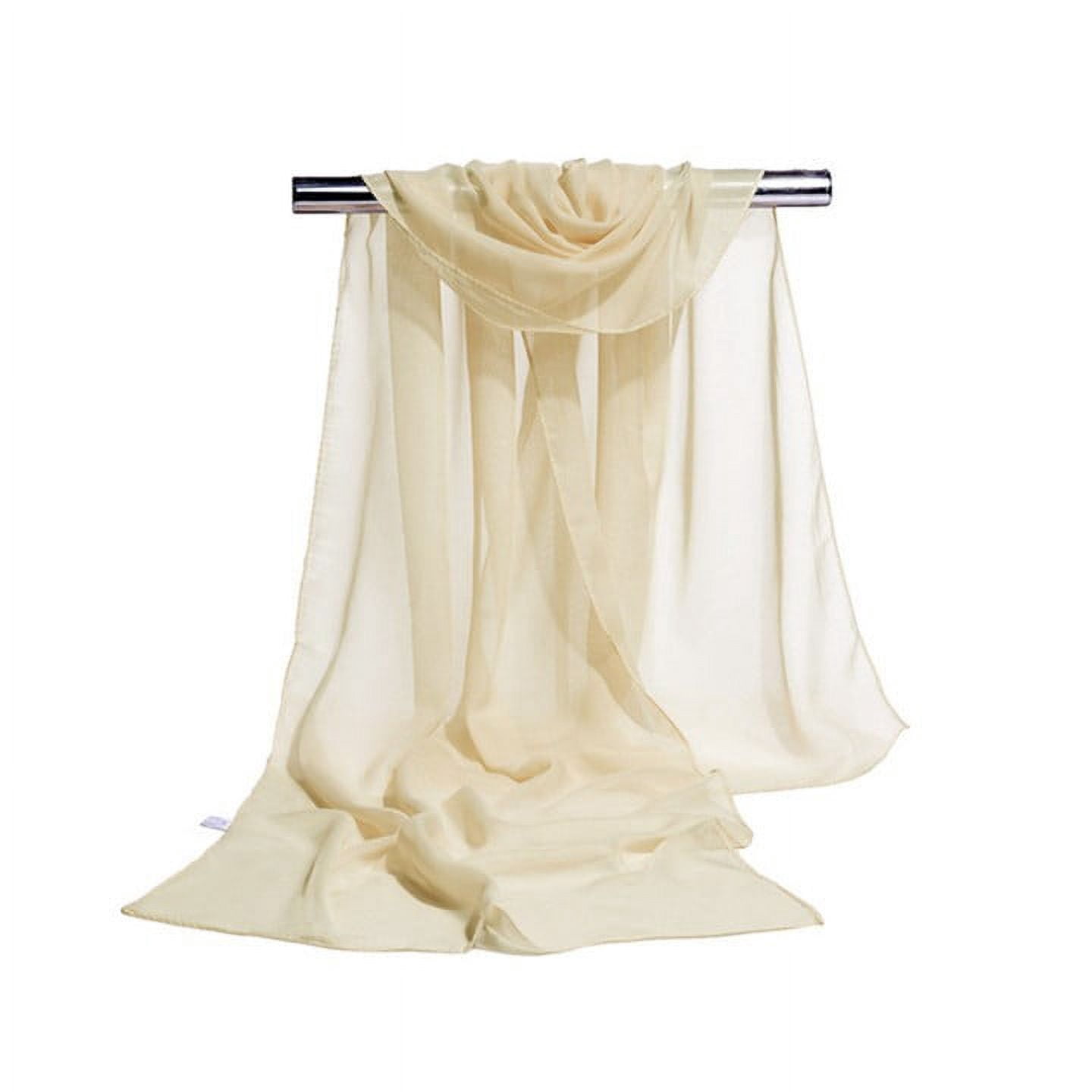 Ana Women Chiffon Plain Sheer Wrap Stole Neck Scarves Hijab Sarong ...