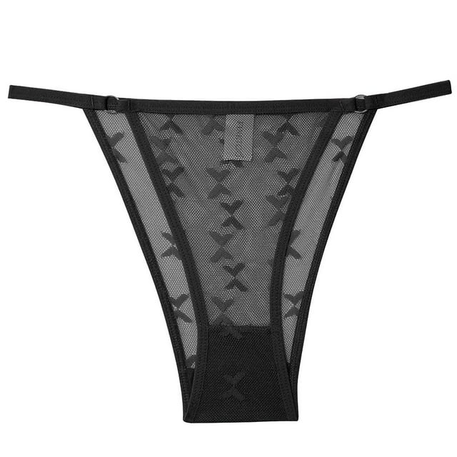 Ana Womens Sexy Panties Lace Sheer See Through Thong Underwear G String