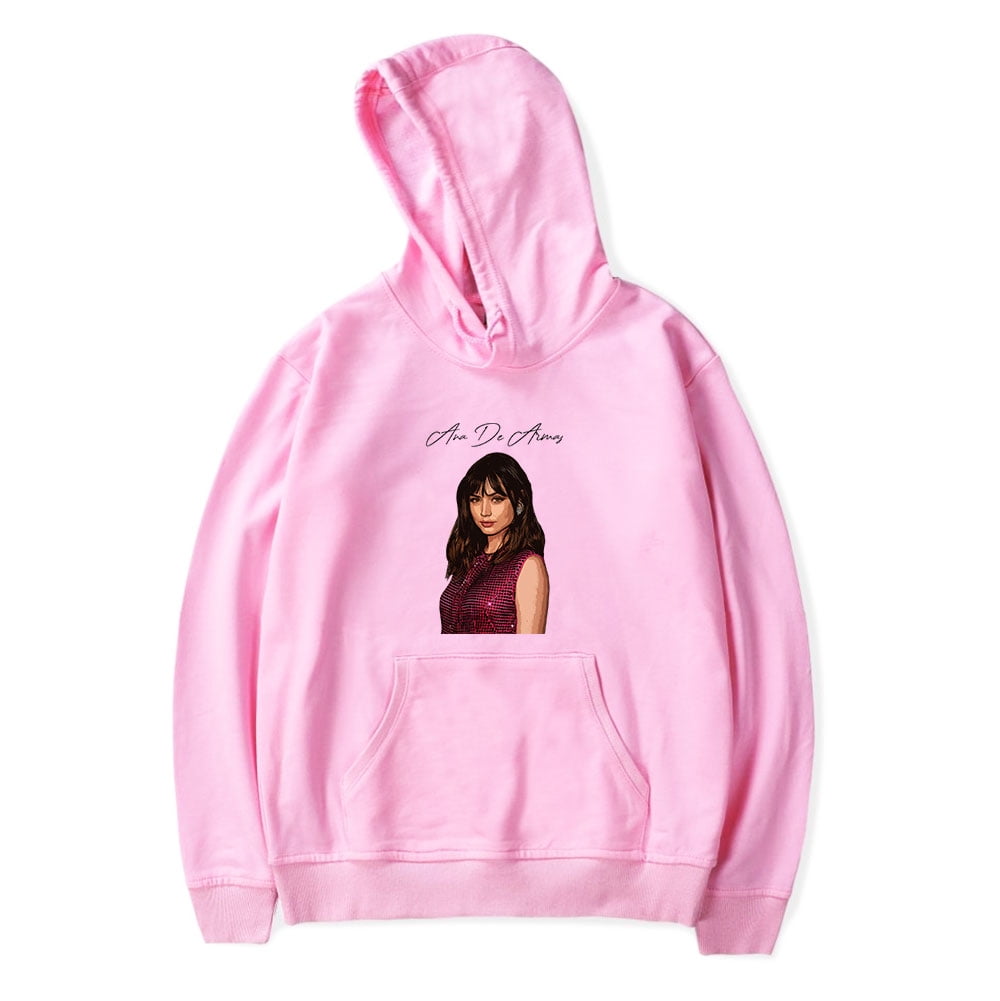 Ana de Armas Merch Classic Graphic Abstract Hoodie Print Long Sleeve ...