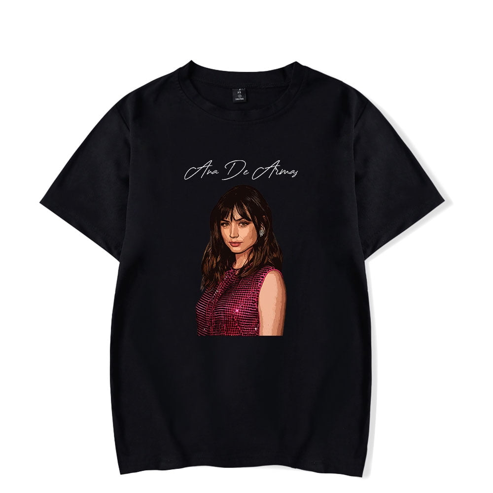 Ana de Armas Merch Classic Graphic Abstract T-Shirt Streetwear T-Shirt ...