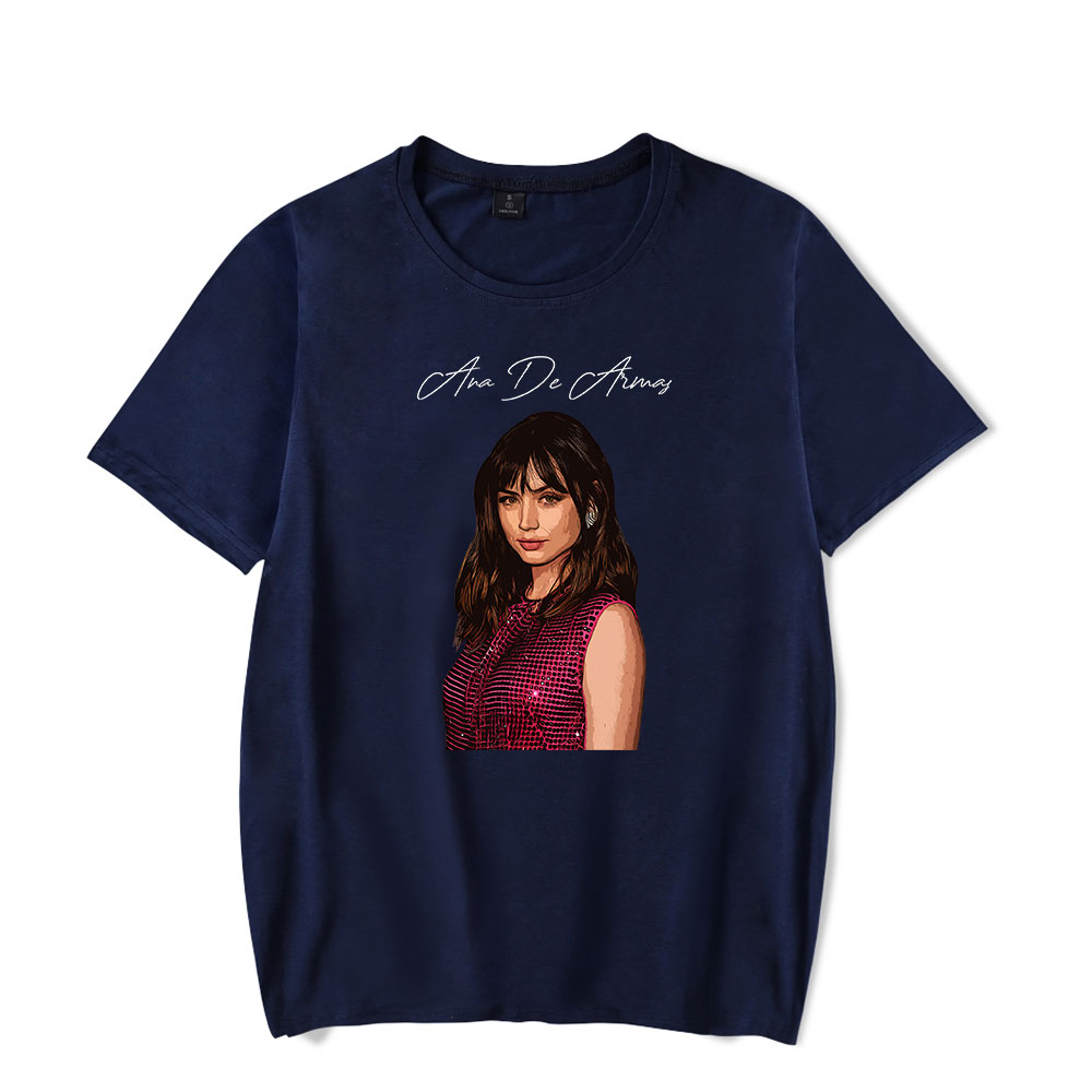 Ana de Armas Merch Classic Graphic Abstract T-Shirt Streetwear T-Shirt ...