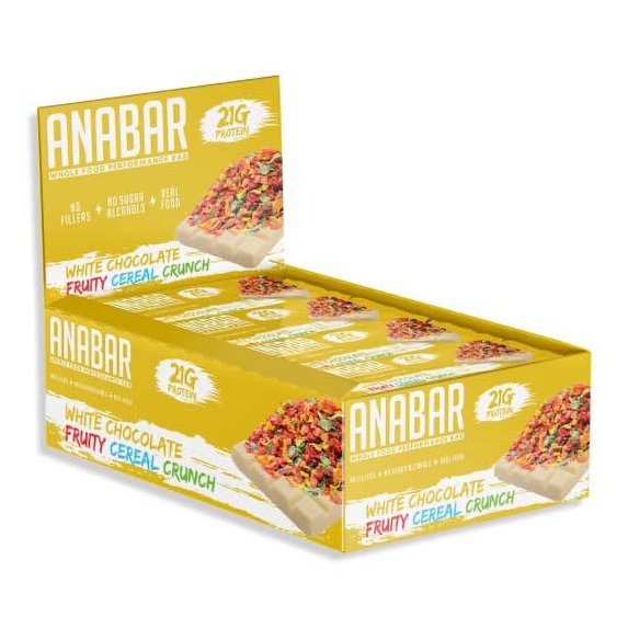Final Boss Anabar Protein Bars, Fruity Cereal Crunch Flavor, 21g - Pack ...