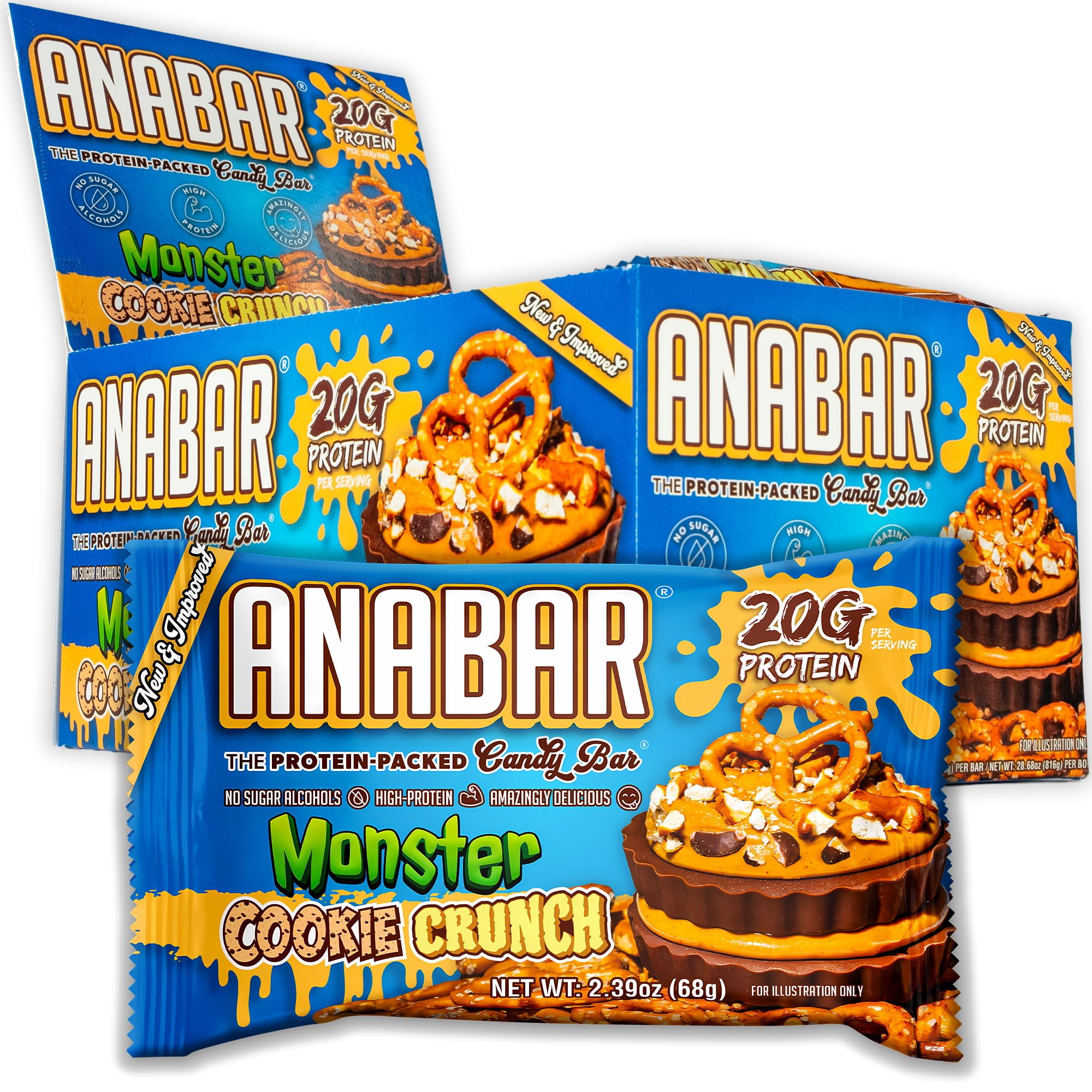 Anabar Protein Bar,TRDN The Protein-Packed Candy Bar, Amazing Tasting ...