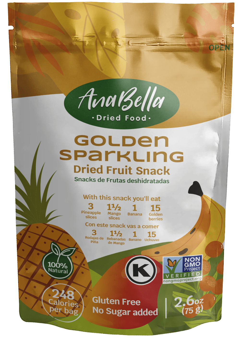 Anabella Golden Sparkling - Display Box X 6 individual container of 2. ...