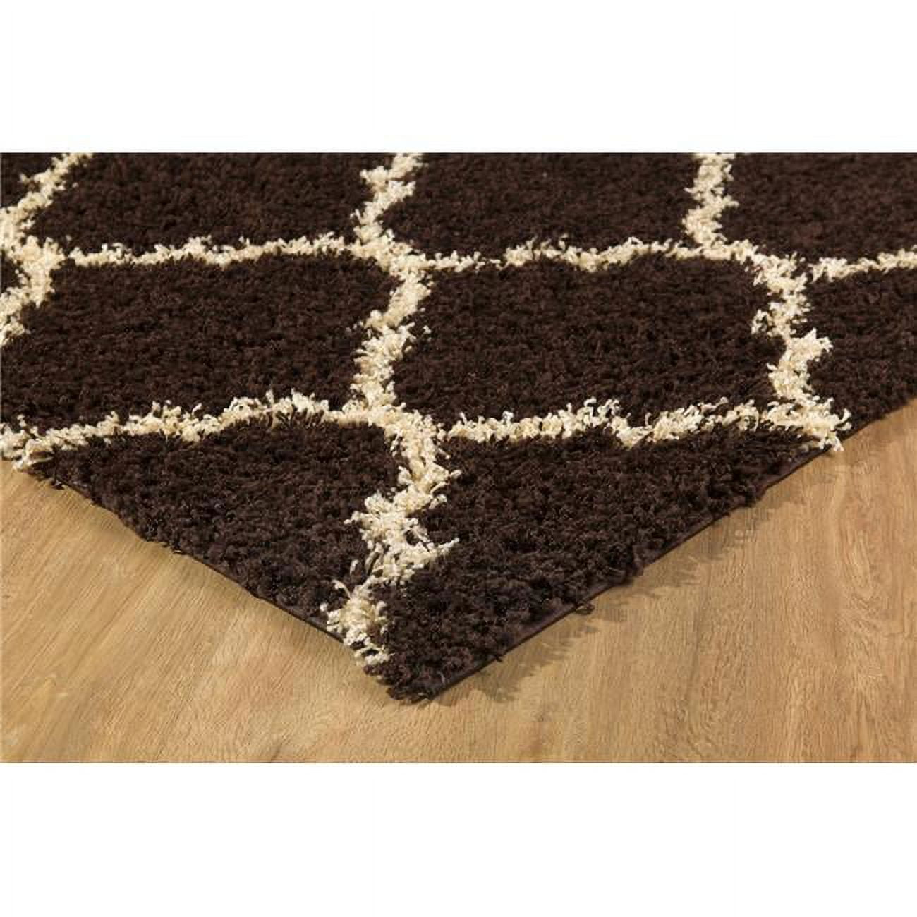 Anabelle Shag Rug, Brown - 8 x 10 ft. - Walmart.com
