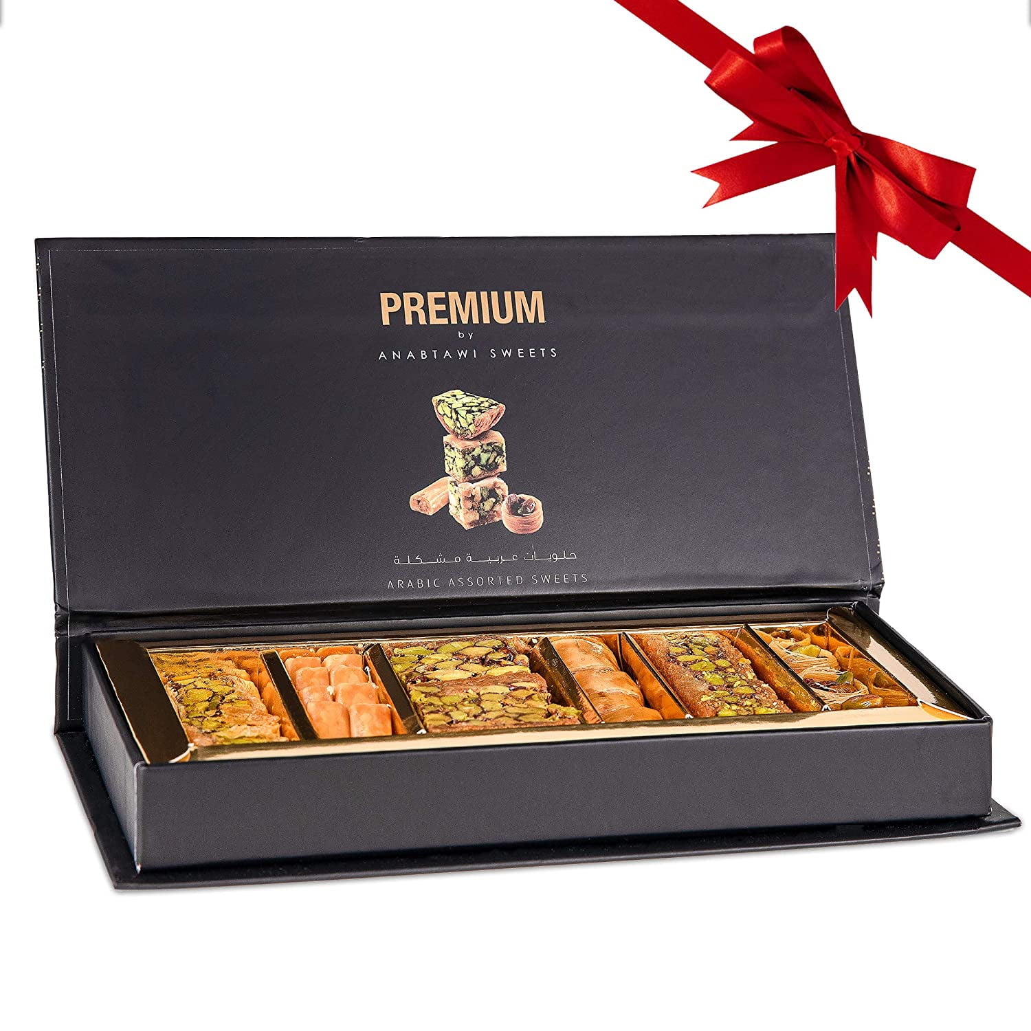 Anabtawi Middle Eastern Sweets - 21-Piece Assorted Baklava, Pistachio ...