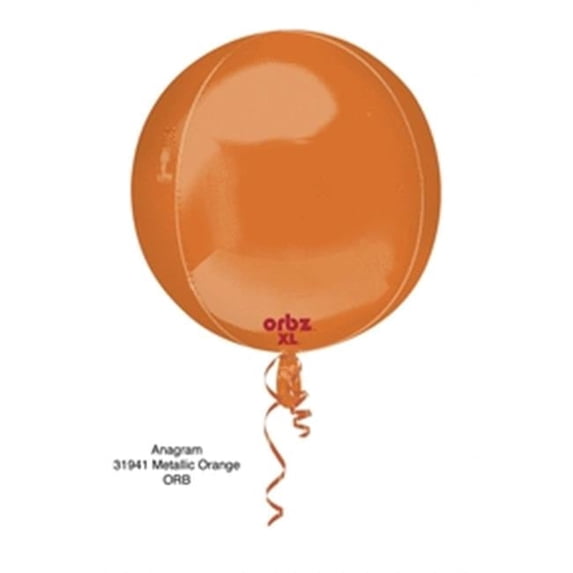 Anagram 74637 16 in. Orbz Orange Flat Foil Balloon - Walmart.com
