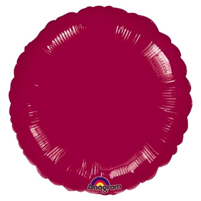 Anagram 8" Burgundy Graduation Standard Round Shape Mylar Foil Balloon ...
