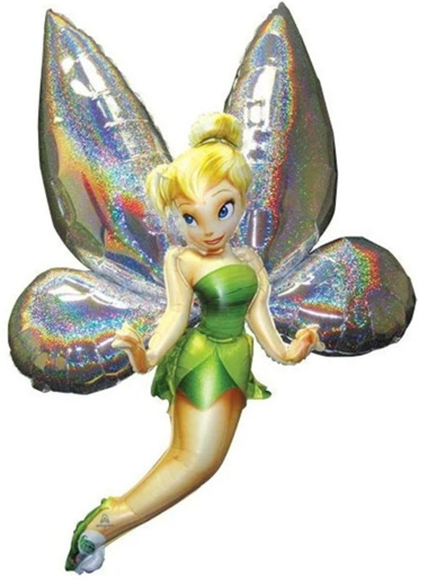 Anagram Air Walker Disney Tinker Bell 31"x66" Foil Balloon, Green ...